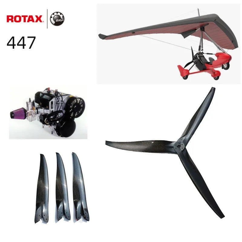 Rotax 447 Carbon Propeller, Super Light, Custom Carbon Propeller ...